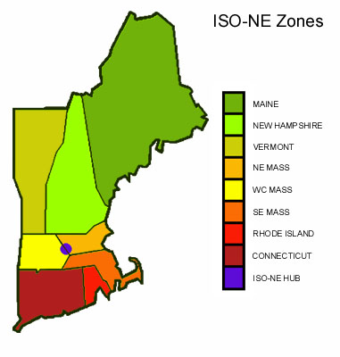 Iso-NE Zonal Map